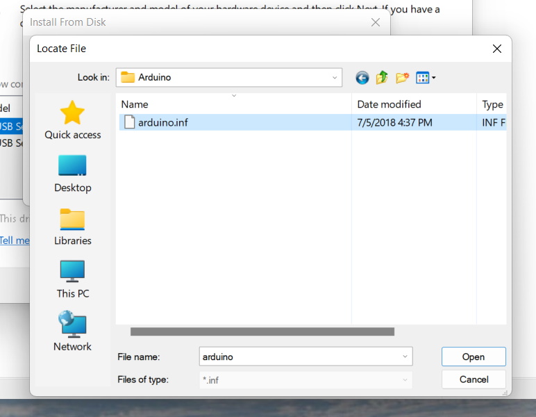 Installing the Arduino Driver – Matter and Form Inc.